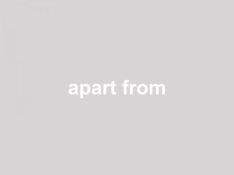 【英語フレーズ】3分で覚える「apart from」の意味と使い方 – saya_blog